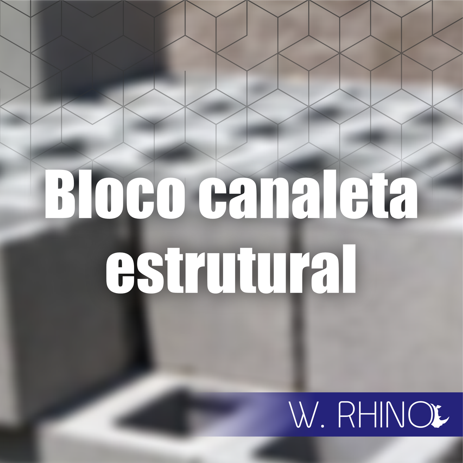 Bloco canaleta estrutural - W RHINO Artefatos de Cimento em Mogi das ...